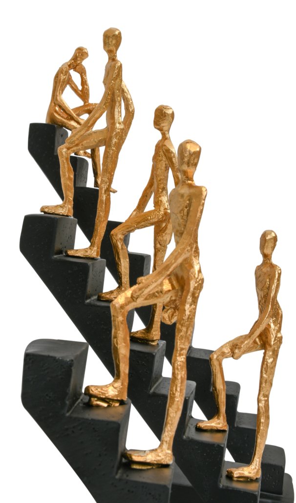 Set of 3 Climbing Stairs Statue – mountainemporium.com